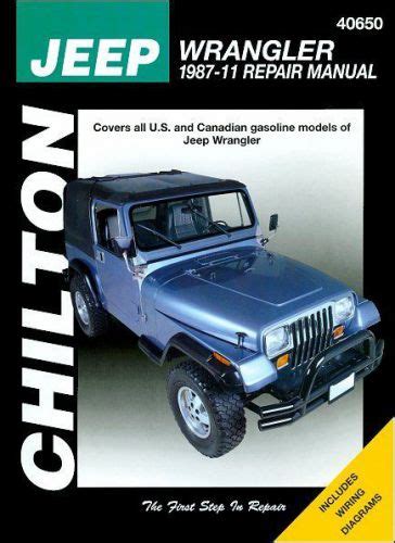 Find Jeep Wrangler Repair Manual 1987 2011 In Richardson Texas United