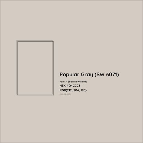 Popular Gray Sw 6071 Complementary Or Opposite Color Name And Code