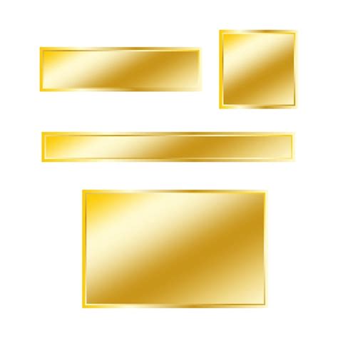 Premium Vector Golden Frames Set Vector Illustration Eps Stock Image
