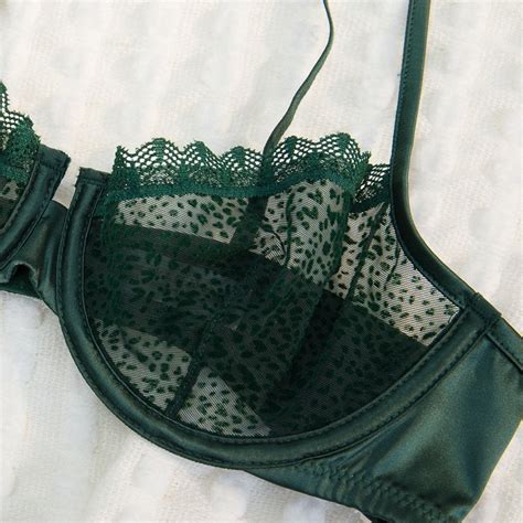 Wriufred Sexy Underwear With Steel Ring Thin Bra Set Womens Thin