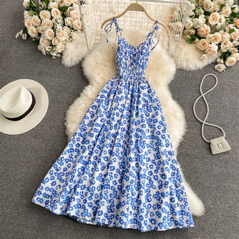 Cute A Line Floral Dress Fashion Dress On Luulla