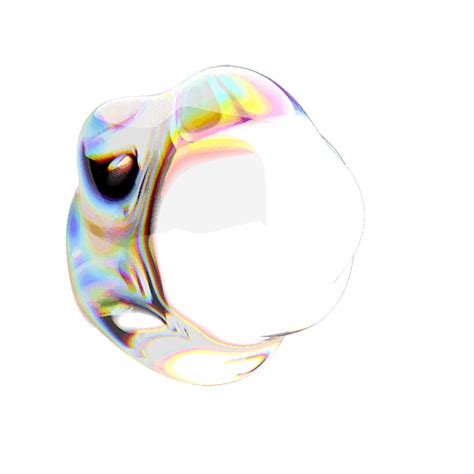 Shapefest™ Glass Prism Floating Blobs 3d Illustrations