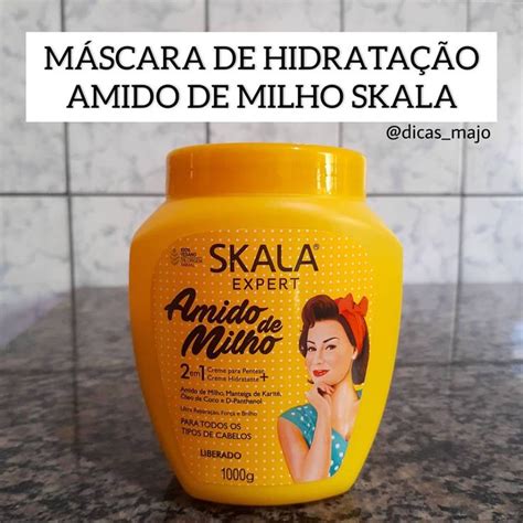 Máscara de hidratação amido de milho Skala Mascara de hidratacao