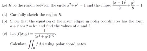 Integration Vector Calculus For Ellipse In Polar Coordinates