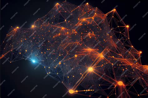 Premium Photo Big Data Visualization Network Connection Structure