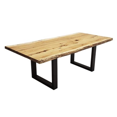 Shop Hickory 42 X 84 Live Edge Table Handcrafted Amish Furniture