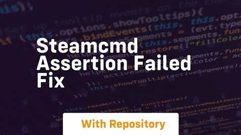 Steamcmd Assertion Failed Fix Youtube