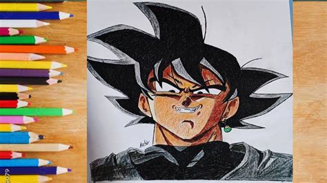 Goku Black Complete Drawing Tutorial Step By Step For Beginners Color