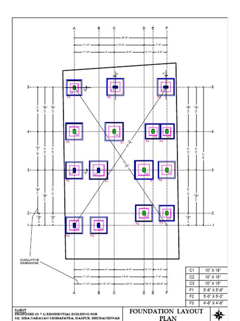 Foundation Layout Plan Pdf