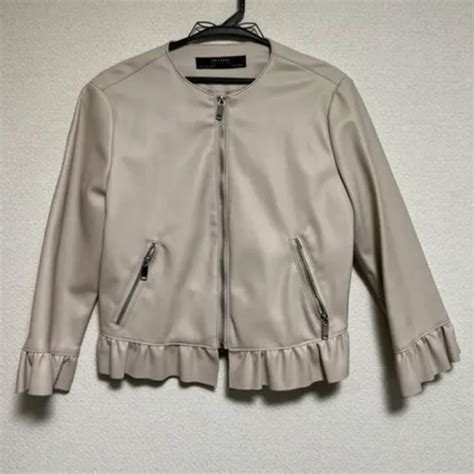 Zara フェイクレザージャケット｜paypayフリマ