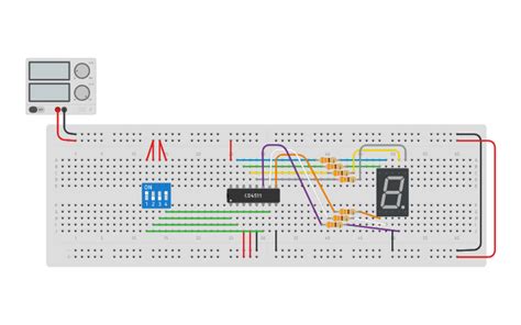 Circuit Design 7 Segment Decoder Cathode Tinkercad
