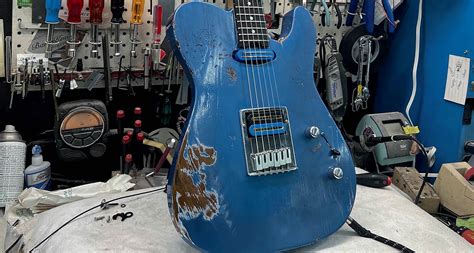 The Making Of Phil Collens Monster New Jackson Tele Style Guitar World