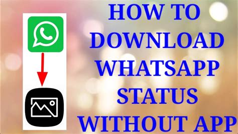 How To Save Whatsapp Status To Gallery Without App Youtube