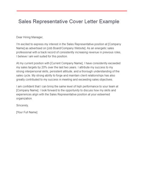 Sales Cover Letter 22 Examples Pdf Tips