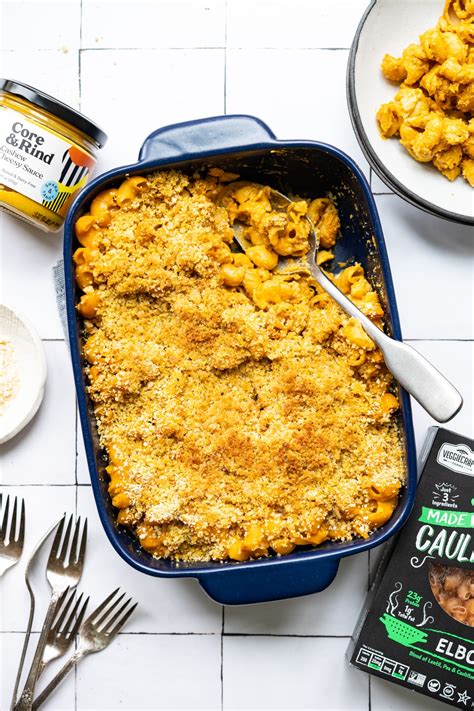 Baked Vegan Mac And Cheese Recipe Cauliflower Pasta