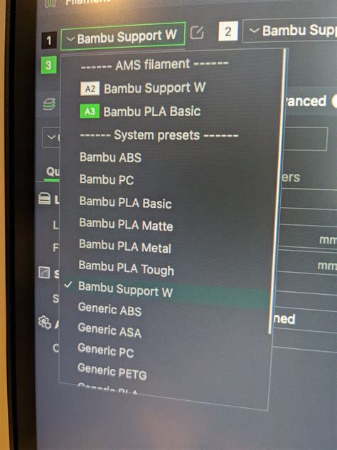 PLA CF Not Available As An Option Bambu Lab Software Bambu Lab