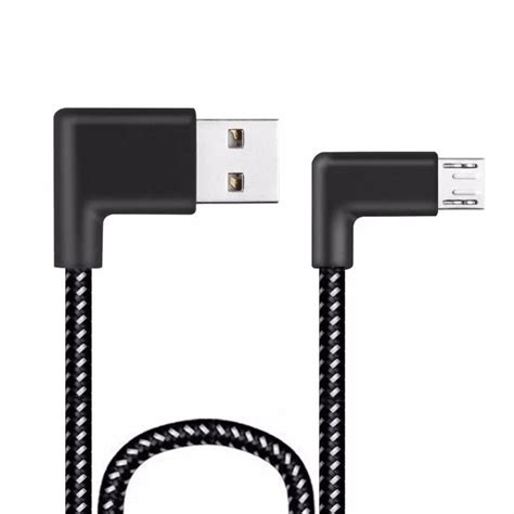 02132m L Shaped Connector Micro Usb Charging Cable 90 Degree Angle