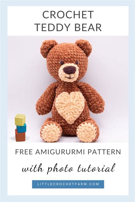 Crochet Bear Free Pattern A Timeless Handmade Classic Little Crochet Farm
