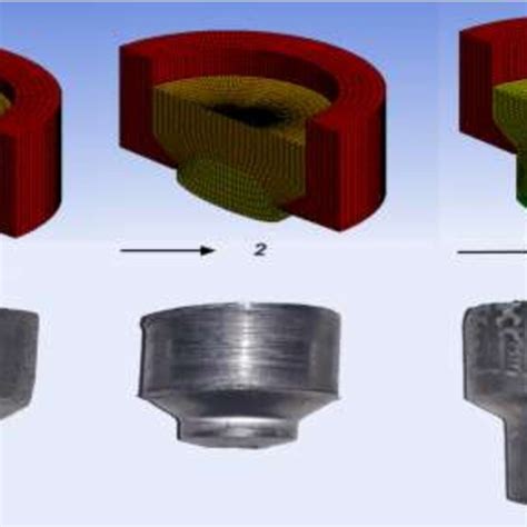 The Sequence Of Extrusion In Numerical Modeling And Experimental Tests Download Scientific