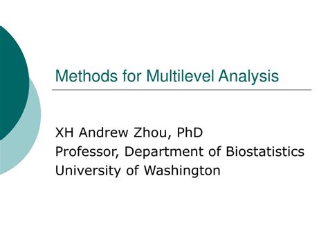 ppt methods for multilevel analysis powerpoint presentation free