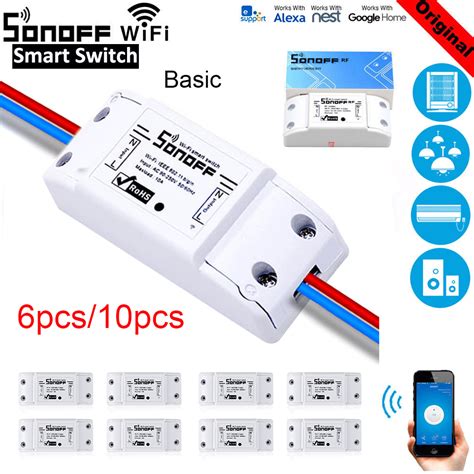 Sonoff Smart Wifi Schakelaar Diy Smart Wireless Re Grandado