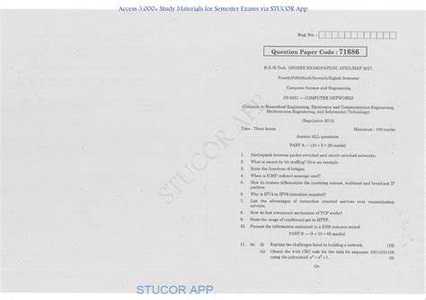 Stucor Qp Cs8591 Aprilmay Qp Cs8591 Computer Networks Access