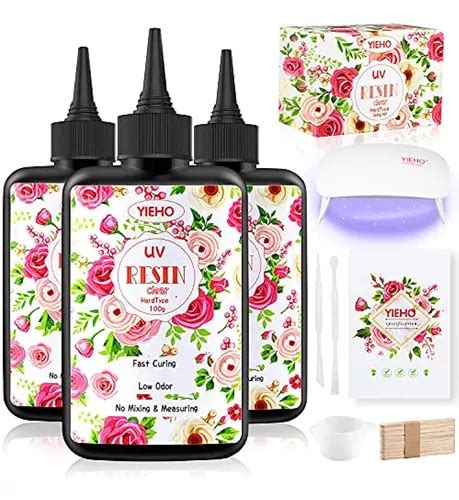 Kit De Resina Uv Yieho De 300 G Con Inicio De Resina Epoxi P Cuotas