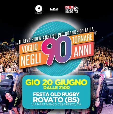 Voglio Tornare Negli Anni 90 20 Giugno 2024 Rovato Bs