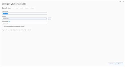 Create Excel File In Console Application Syncfusion