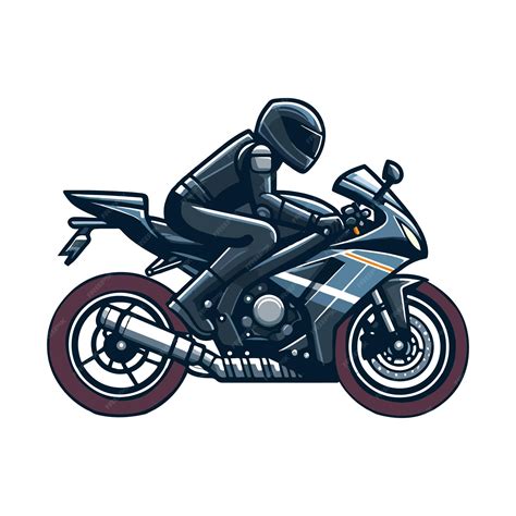 Premium Vector Vector Motorcycle Illustration With Ehite Background