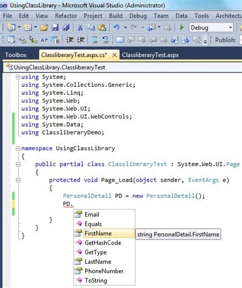 Creating Dll Class Library In Net Framework