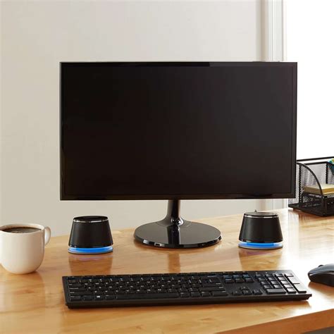 Amazonbasics Usb Powered Pc Computer Speakers With Dynamic Sound Silver Openbox Store