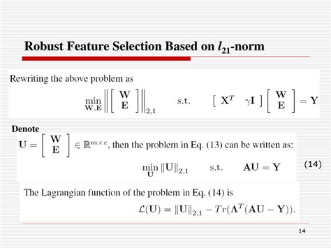 sparse learning based on l2 1 norm ppt download