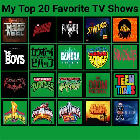 My Own Top 20 Favorite Tv Shows By Bigal110500 On Deviantart