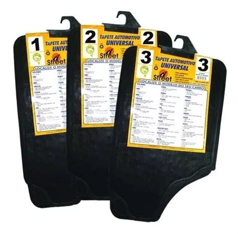 Jogo De Tapete Pvc Automotivo Universal 4 Peças Street MercadoLivre