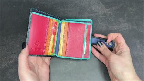 Огляд на маленький шкіряний гаманець на кнопці Visconti Rb40 Blk Rhumba Bali C Rfid Youtube