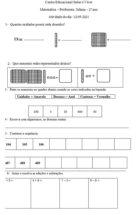 CESV ºANO e º ANO Matemática º ano