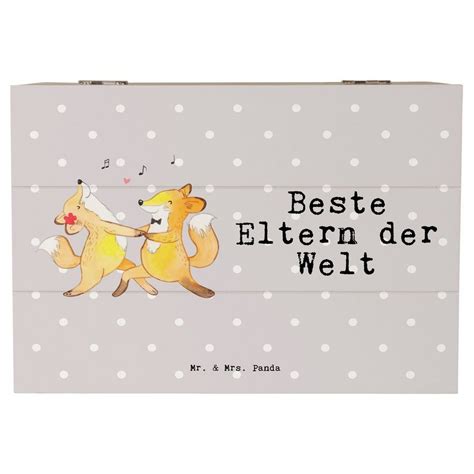 Mr And Mrs Panda Dekokiste 22 X 15 Cm Fuchs Beste Eltern Der Welt