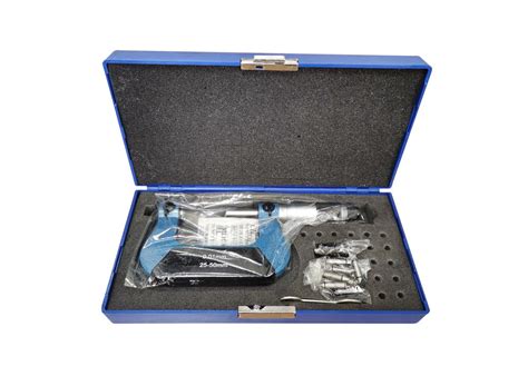 25 50mm Screw Thread Micrometer For Measuring Different Thread Parameters