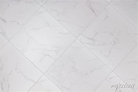 Ceramic Tile With Marble Texture Diagonal Layout Of Tiles Posters For