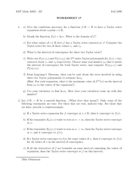Worksheet 17 Worksheet For 11th Higher Ed Lesson Planet