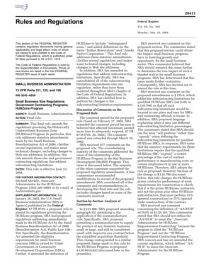 Fillable Online Edocket Access Gpo 13 CFR Parts 121 125 And 126