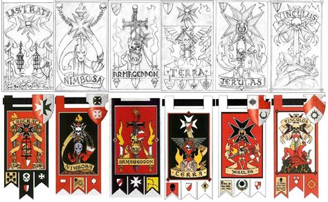 Black Templar Crusade Banners Warhammer Fantasy Roleplay Warhammer