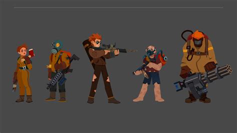 Bullet Echo Characters And Guns On Behance