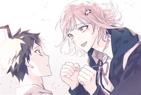 Nanami Chiaki And Hinata Hajime Danganronpa And 2 More Drawn By