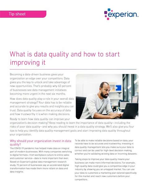 Experian Data Quality Solution And Information Verification Carahsoft
