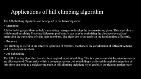Hill Climbing Algorithmpptx Search Internet