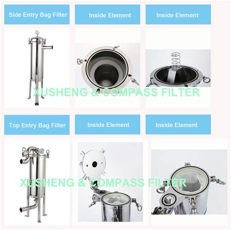 SS304 SS316L Sanitary Stainless Steel Duplex Bag Filter For Liquid