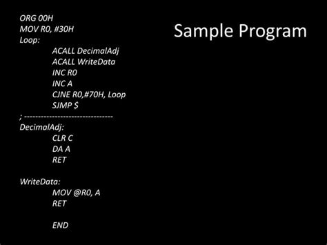 Microprocessor Week 8 Subroutine Pptx Programming Languages