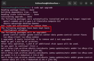 How To Fix The The Following Packages Have Been Kept Back Error Its